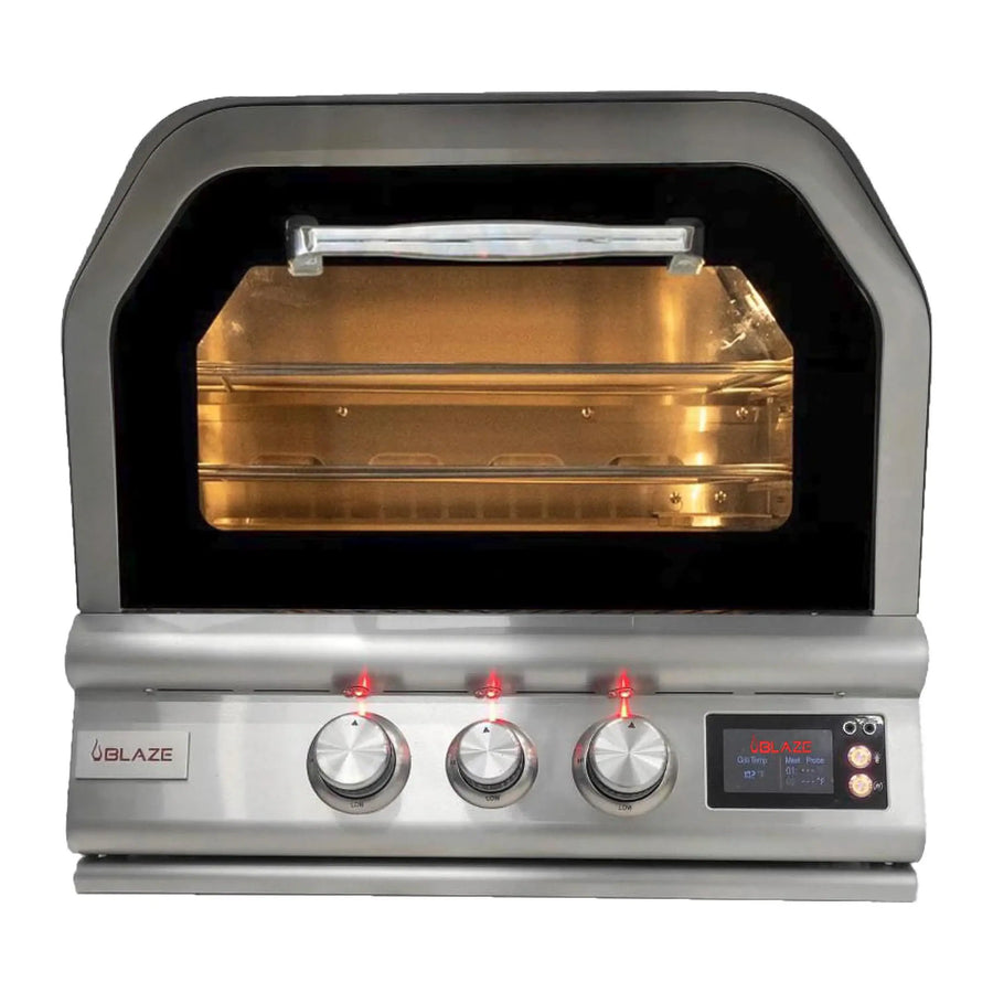 Stainless Steel Pizza Oven with Rotisserie and Dual Racks – BBQ Generals