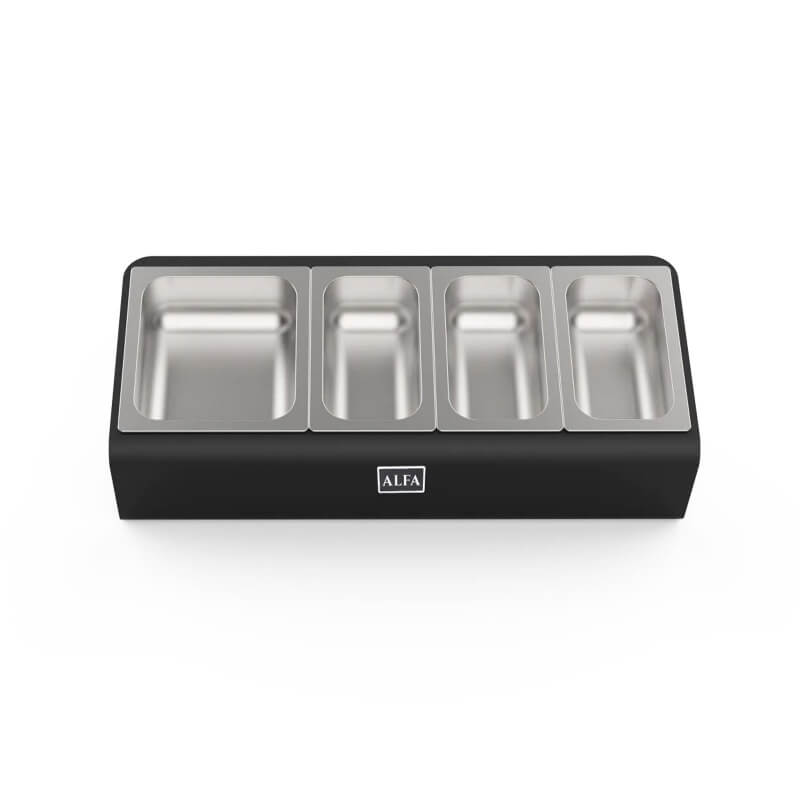 Alfa Forni Topping Station 4 Trays With Lids – BBQ Generals