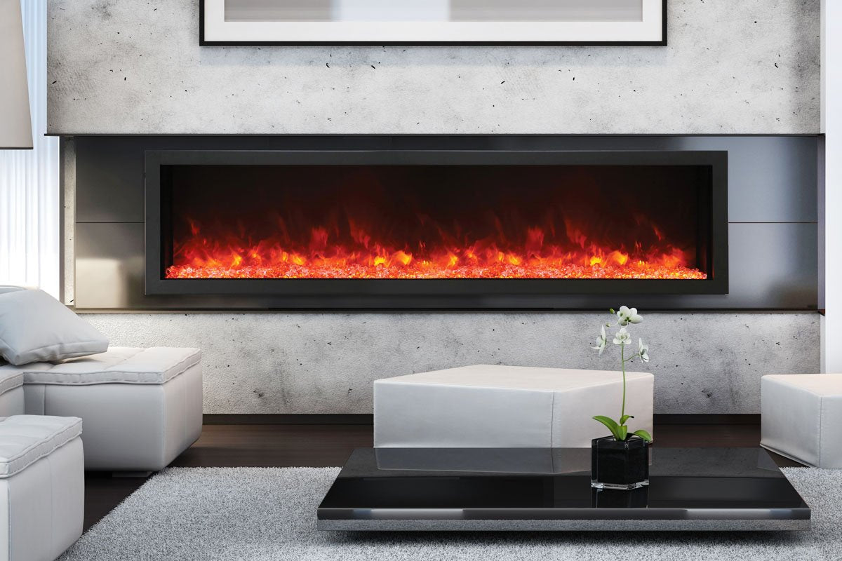 Amantii Panorama 88-inch Built-in Tall & Deep Indoor/Outdoor Linear El ...