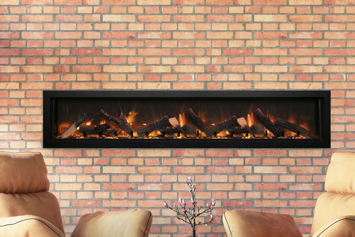 Amantii Panorama 88-inch Deep Built-in Indoor/Outdoor Linear Electric ...