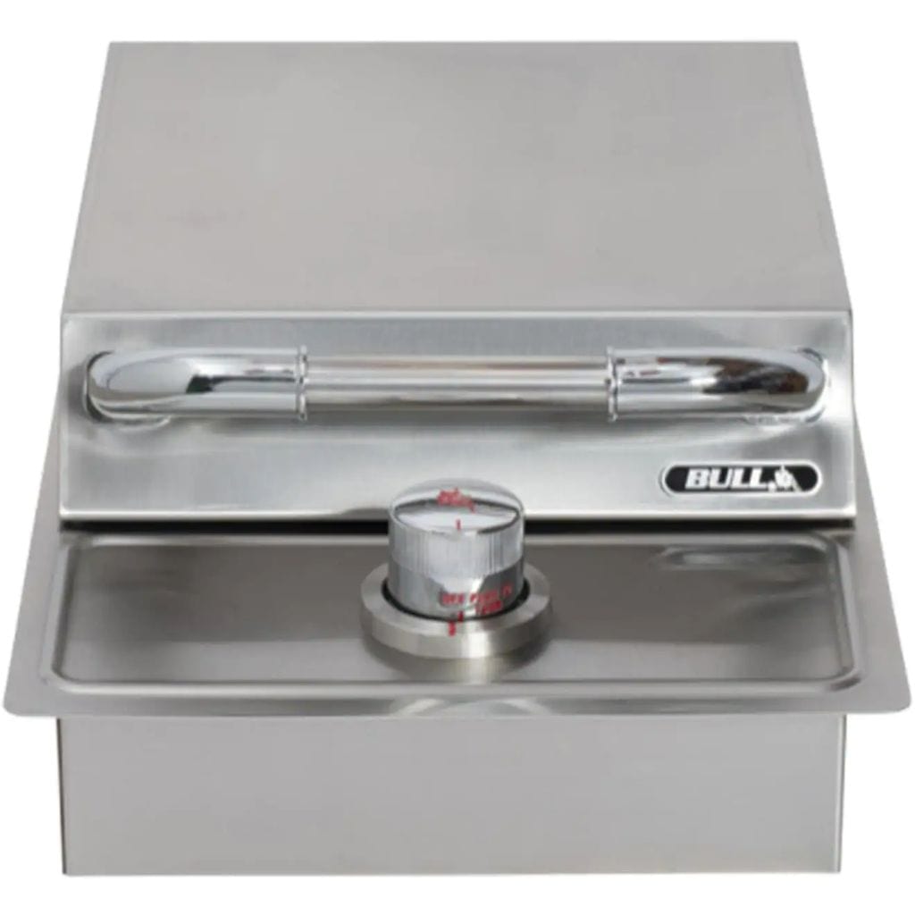 Bull 12" Stainless Steel Single Built-In Gas Side Burner - BBQ Generals