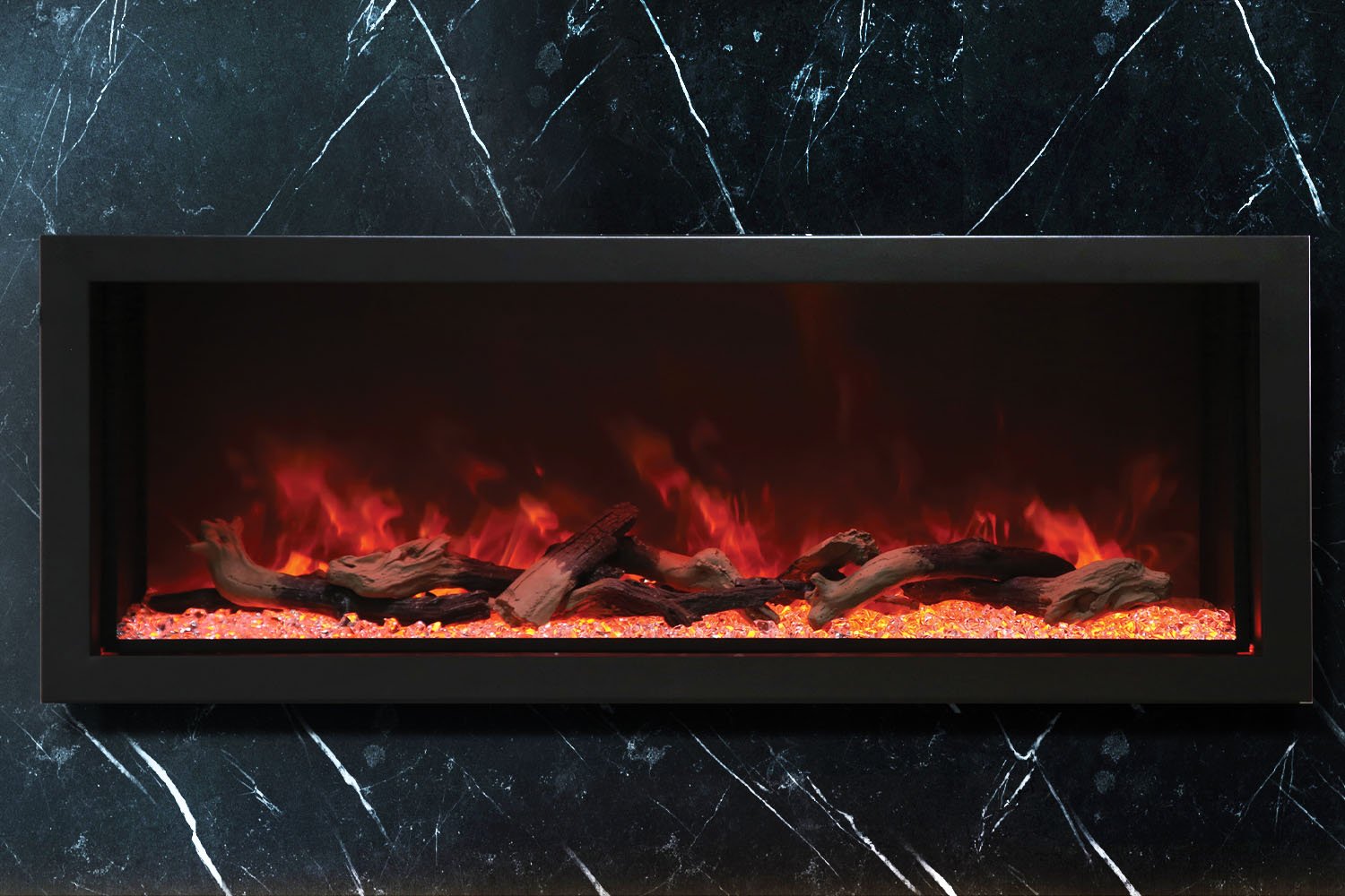 Amantii Panorama 60-inch Built-in Tall & Deep Indoor/Outdoor Linear El ...