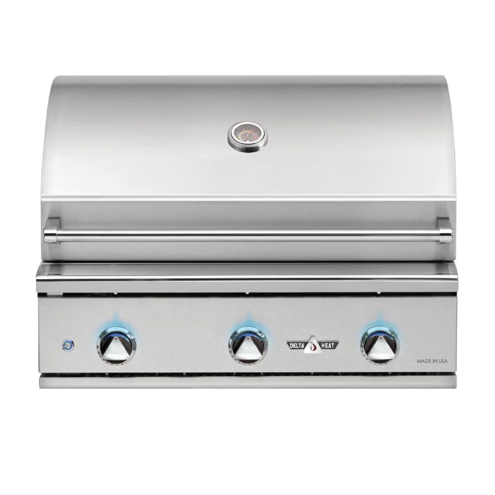 Delta Heat 32-Inch 3-Burner Built-In Gas Grill – BBQ Generals