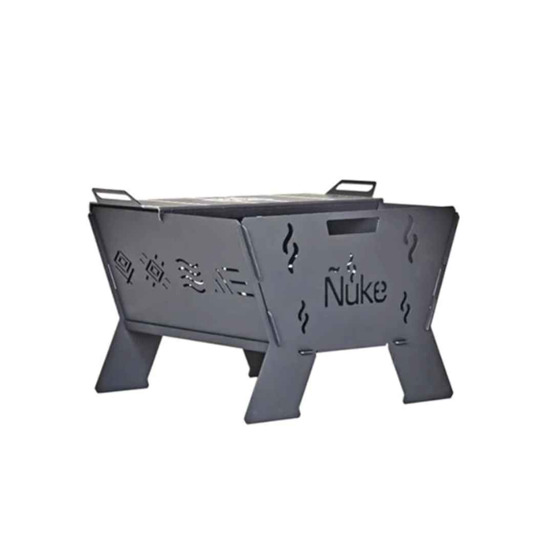 Nuke Huapi 50 Collapsible Argentine Wood Fire Pit Grill