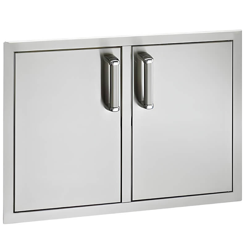 Fire Magic Premium Flush 30-Inch Double Door With Drawers And Trash Bi ...