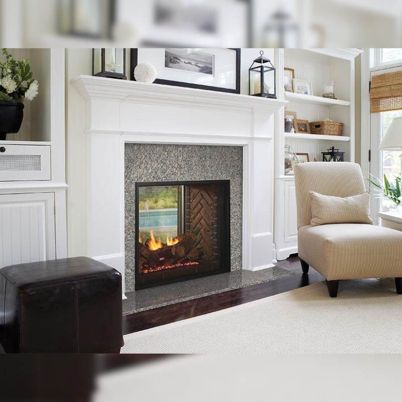 Majestic Fortress 36-Inch Indoor/Outdoor See Thru Vent Free Gas Firepl