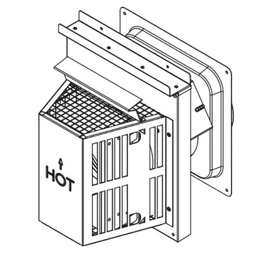 Majestic Horizontal High Wind Trapezoid Termination Cap – BBQ Generals