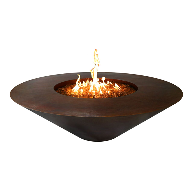 Round Copper Fire Pit | Stylish Outdoor Propane & Table Fire Pits – BBQ ...